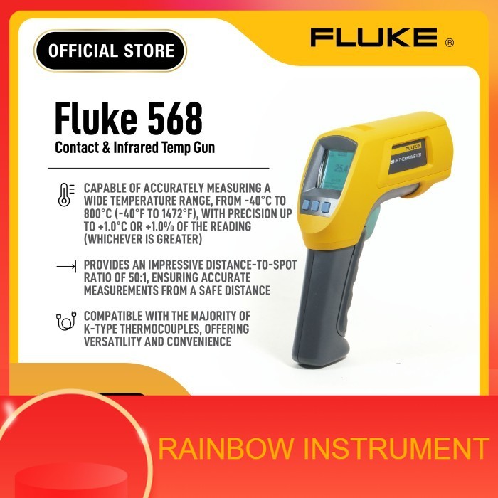 Jual FLUKE 568 Contact & Infrared Temperature Gun | Shopee Indonesia