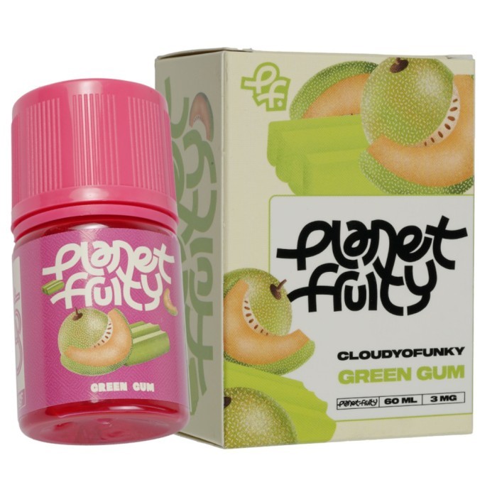 Jual Liquid Vape Planet Fruity Green Gum 3MG 60ML By Planet Vape ...