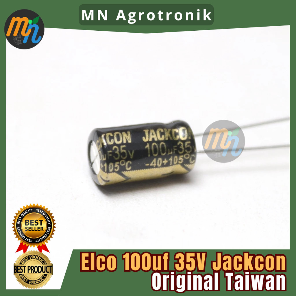Jual Elco 100uf 35v Jackcon Original Taiwan | Shopee Indonesia