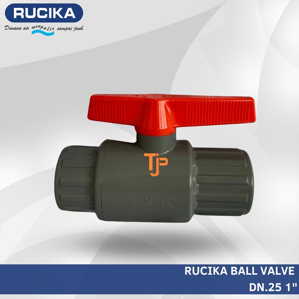 Jual RUCIKA BALL VALVE PVC 1" DN.25 POLOS STOP KRAN PVC 1" | Shopee Indonesia
