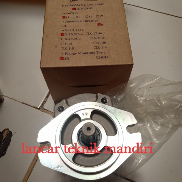 Jual gear pump / pompa hydraulic 11CC HGP 3A-F11R HYDROMAX | Shopee Indonesia