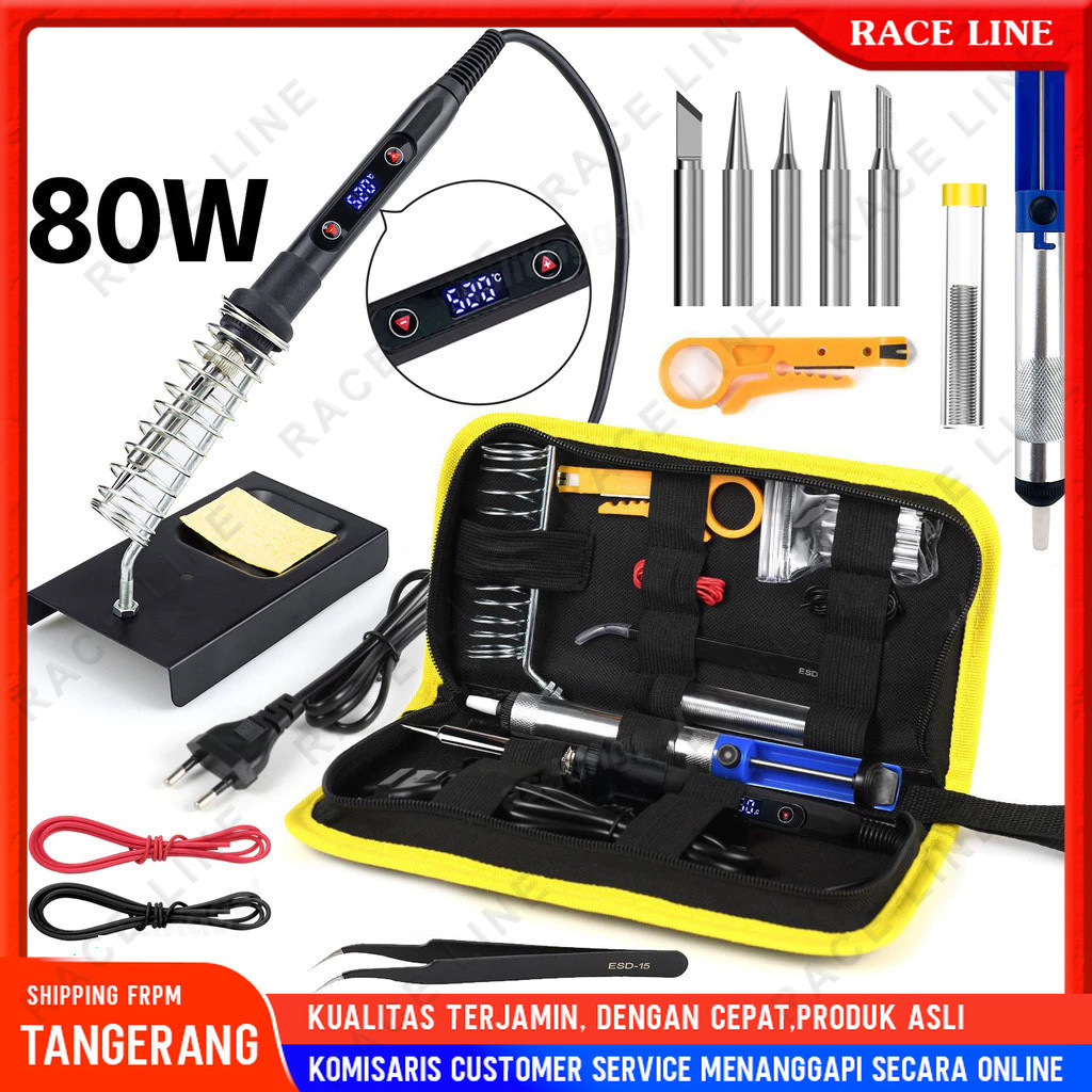 Jual Model terbaru 80W Paket Solder Listrik Lengkap Set Solder Listrik Lengkap dengan Multimeter ...