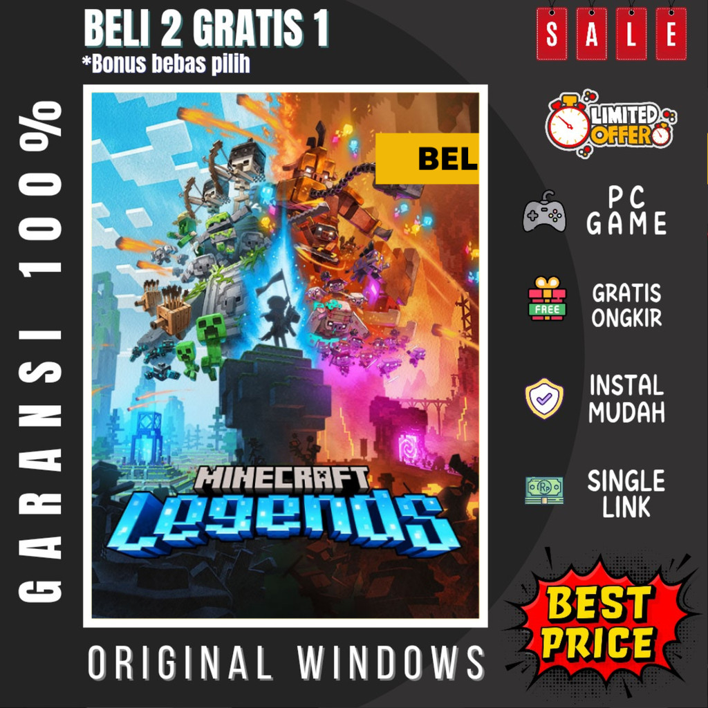 Jual MINECRAFT LEGENDS - GAME PC - GAME LAPTOP - PC GAMES - BELI 2 ...