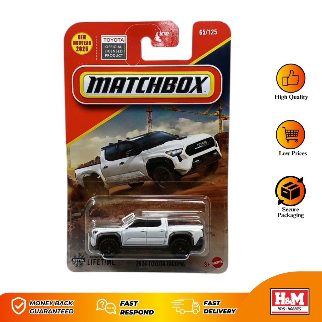 Jual Matchbox 2024 Toyota Tacoma Putih - 93BA | Shopee Indonesia