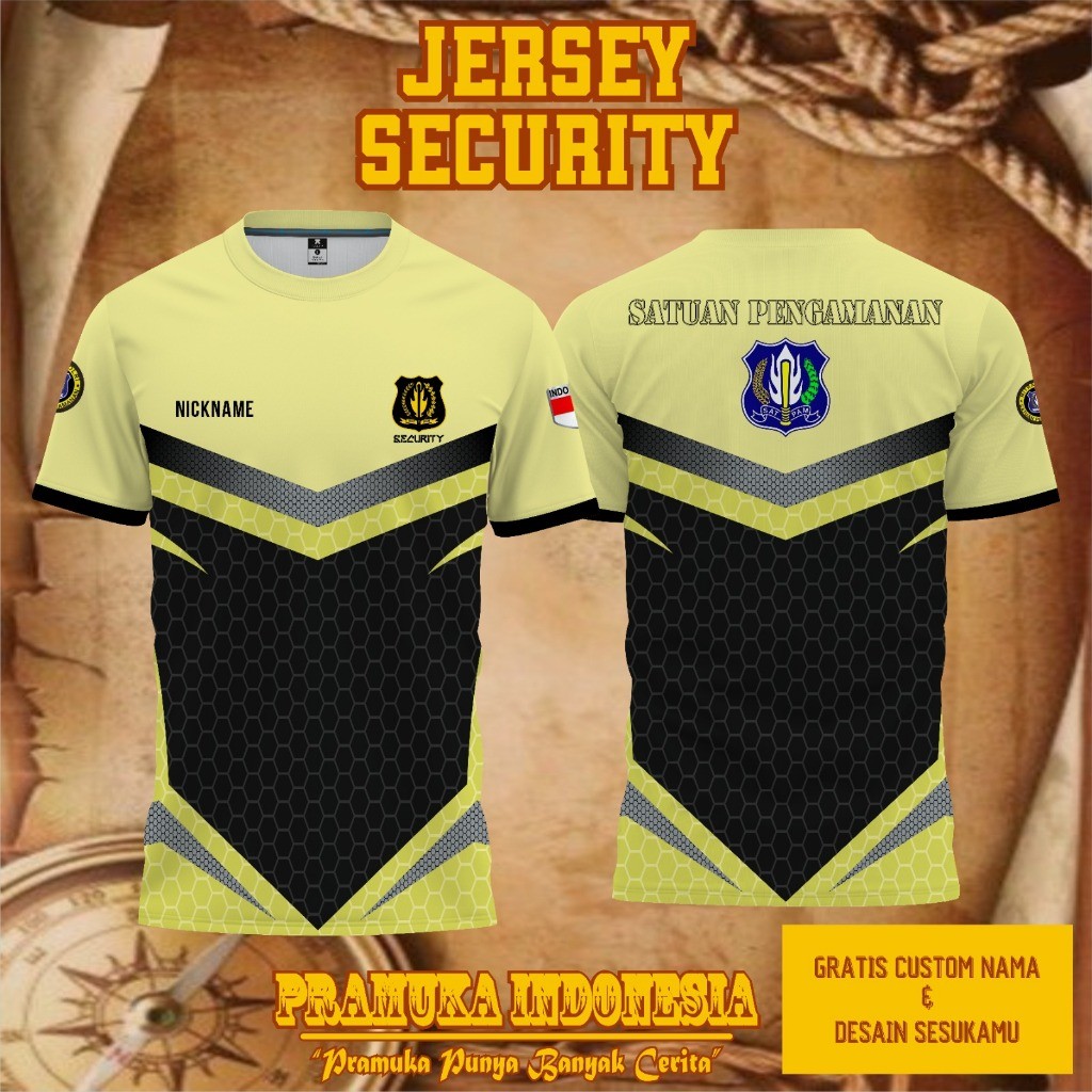 Jual Jersey SECURITY SATUAN PENGAMANAN - Bahan Dry Fit Full Printing ...