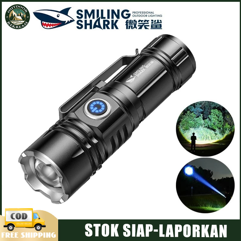 Jual Senter Mini Smiling Shark SD5031 SmilingShark SD 5031 M60 5000lm ...