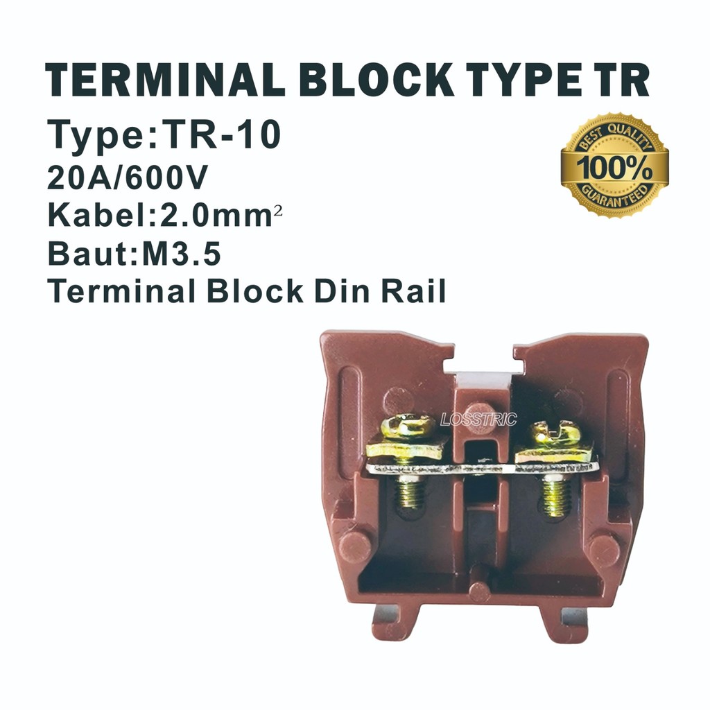 Jual TERMINAL BLOCK TR-10 DIN RAIL. | Shopee Indonesia