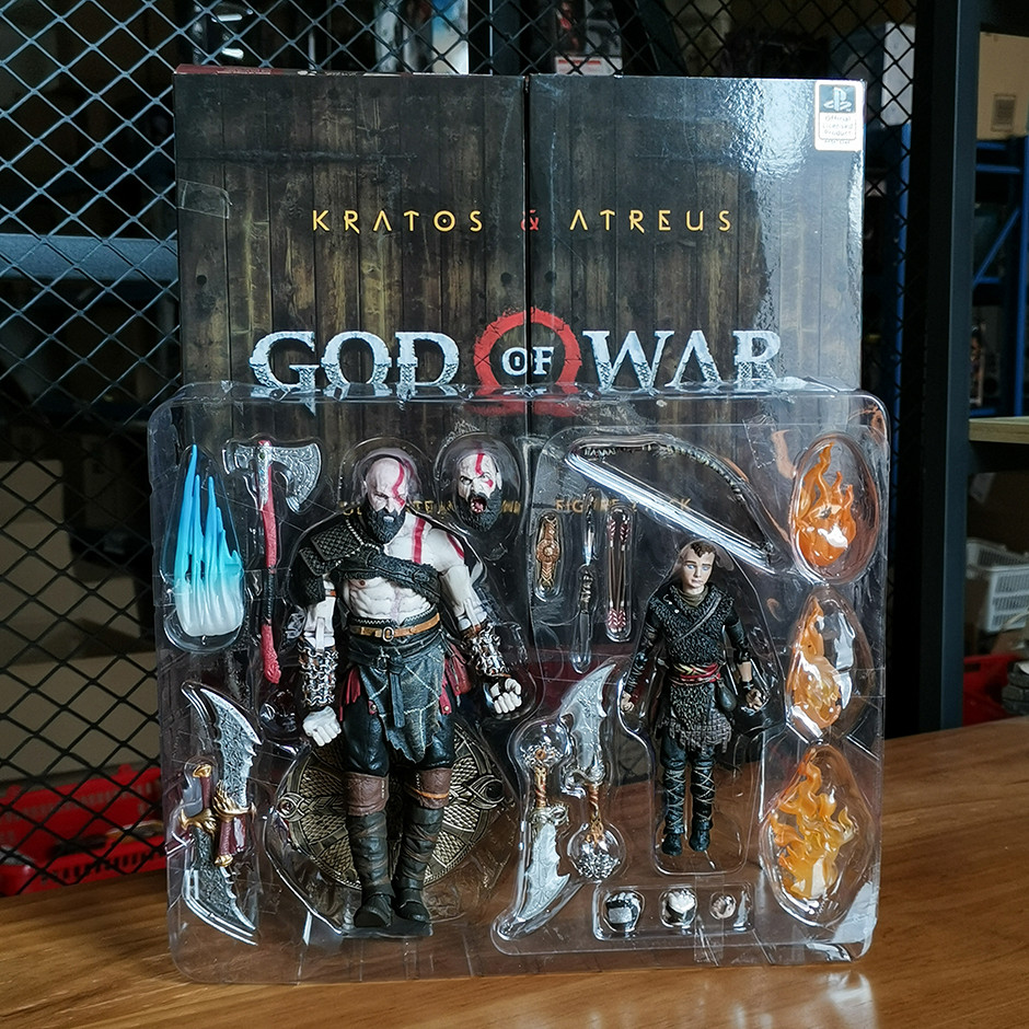 Jual NECA God of War Kratos & Atreus Ultimate Action Figure Toy ...