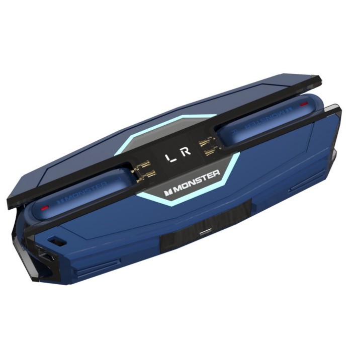 Jual new Monster Airmars XKT08 Pro Headset Bluetooth TWS - Biru ...