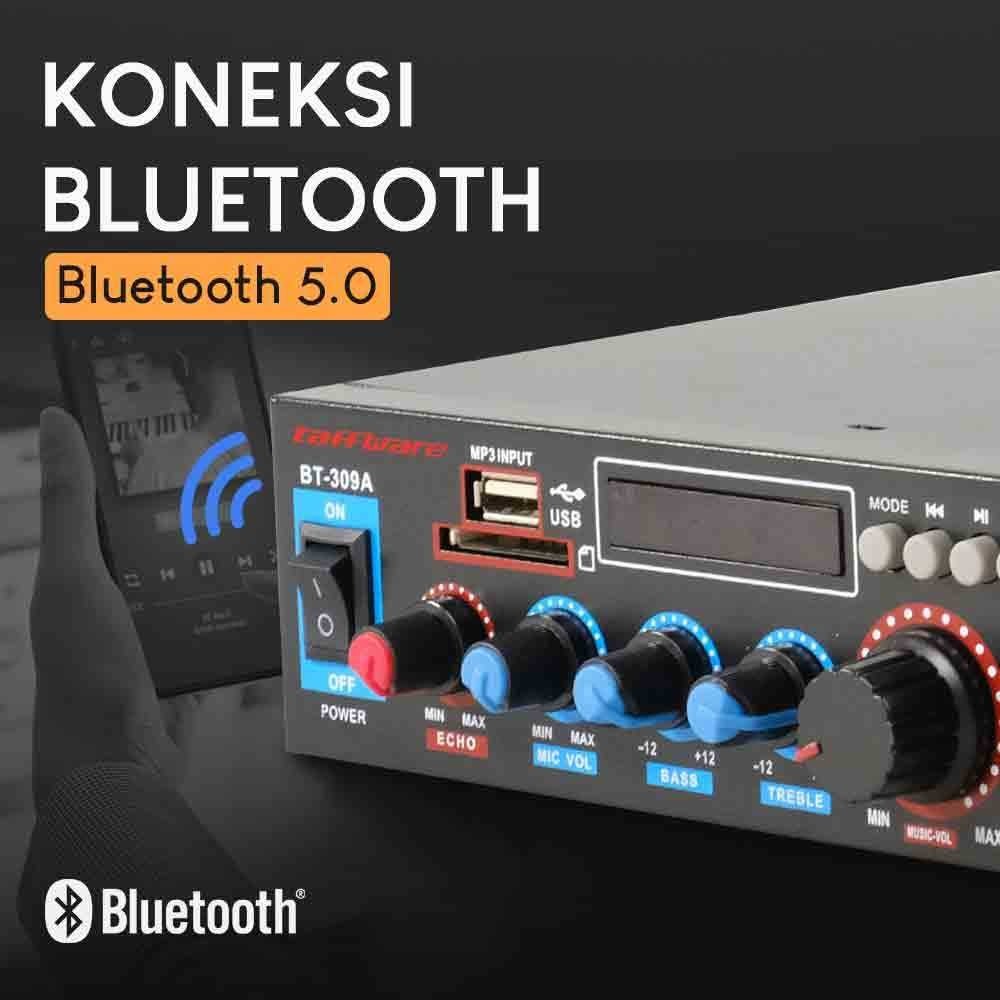 Jual TM - TAFFWARE Audio Amplifier HiFi Bluetooth 5.0 Stereo 2 Channel ...