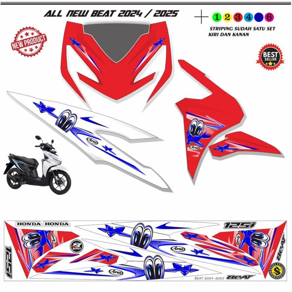 Jual POLET LIS STIKER POLET VARIASI LIST STIKER VARIASI STRIPING MOTOR ...