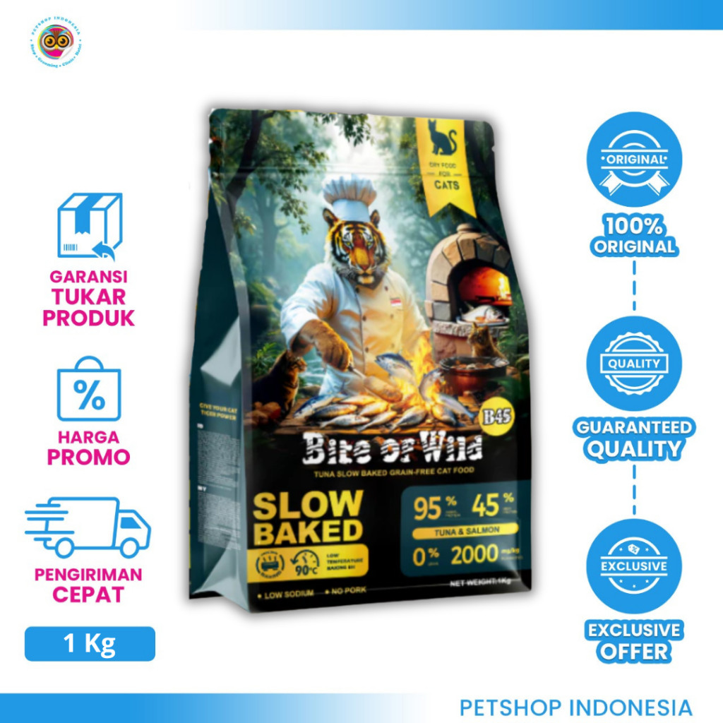 Jual Bite of Wild B45 Cat Food 1kg – Dry Food Kucing All Life Stages ...