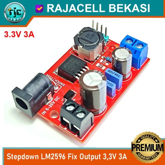 Jual AMD99 Step down DC to DC LM2596 Fix Output 5V 3.3V 3A High Quality Stepdown - 3,3V | Shopee ...