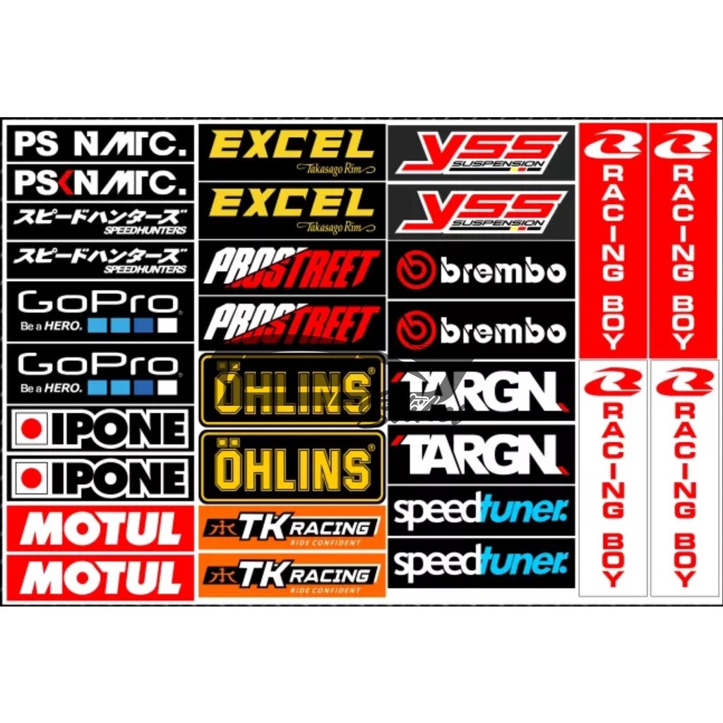 Jual Stiker Racing Pack Stiker Herex ,Stiker Motor Racing ,Stiker ...