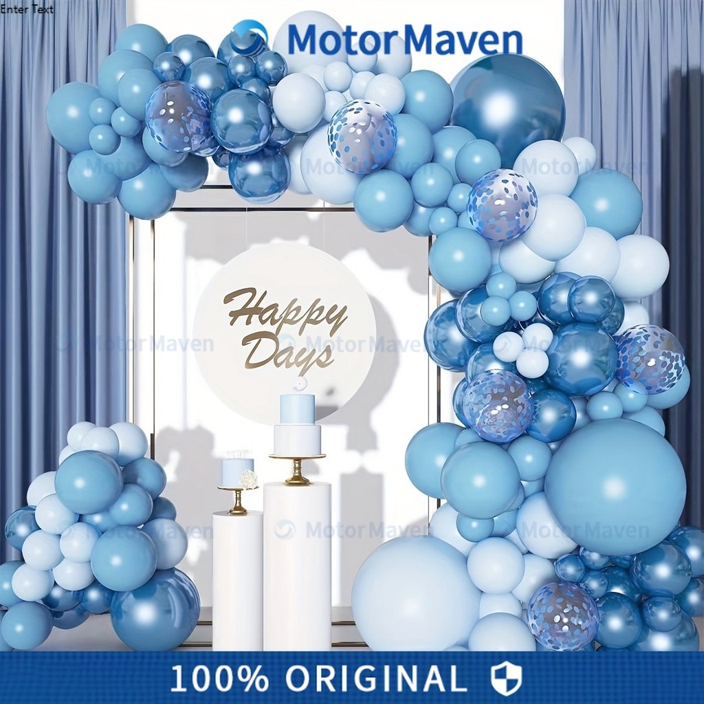 Jual Tema Frozen Biru Happy Birthday Balon Garland Arch Kit Light Blue ...