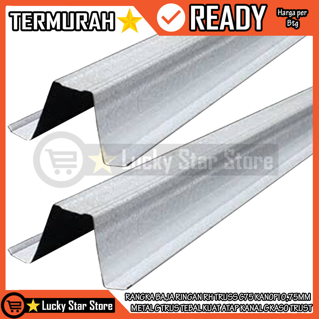 Jual [Kargo] Rangka Baja Ringan Kanopi 0,75mm RH Truss C75 Metal C ...