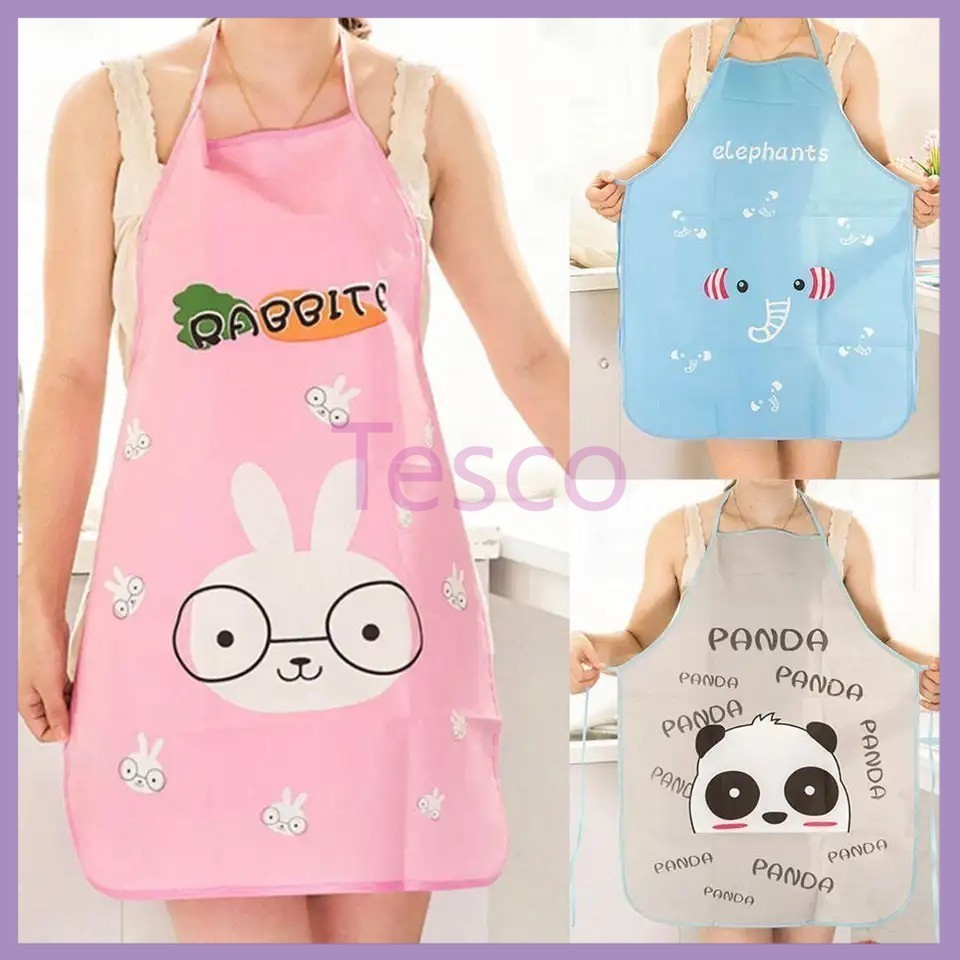 Jual Tesco CELEMEK DAPUR APRON MASAK ANTI AIR KARAKTER KARTUN LUCU ...