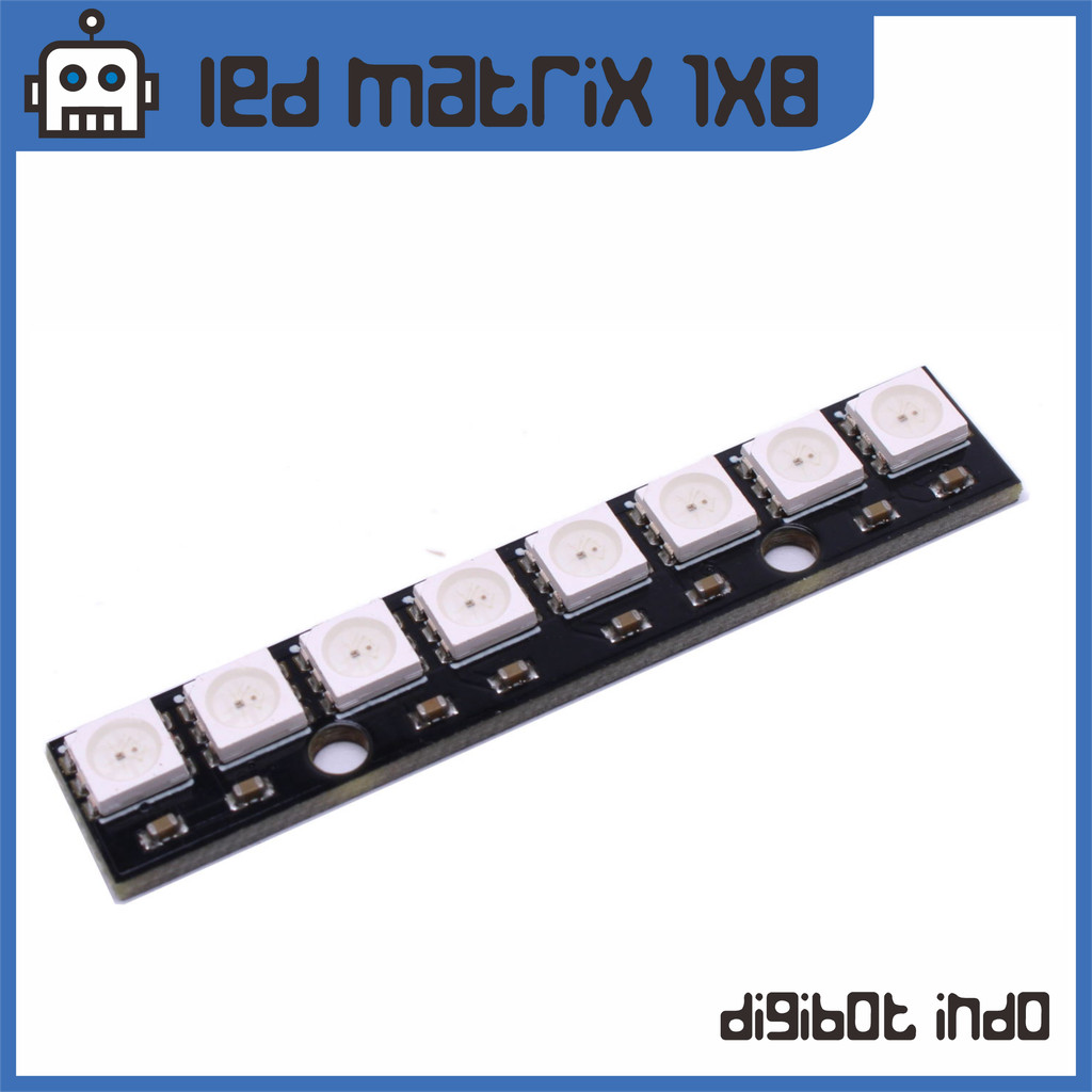 Jual WS2812 8 LED Matrix 1x8 - 5050 | Shopee Indonesia