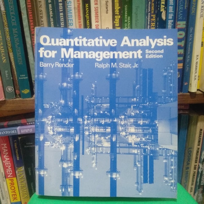 Jual Quantitative Analysis for Management - Barry Render - Second ...