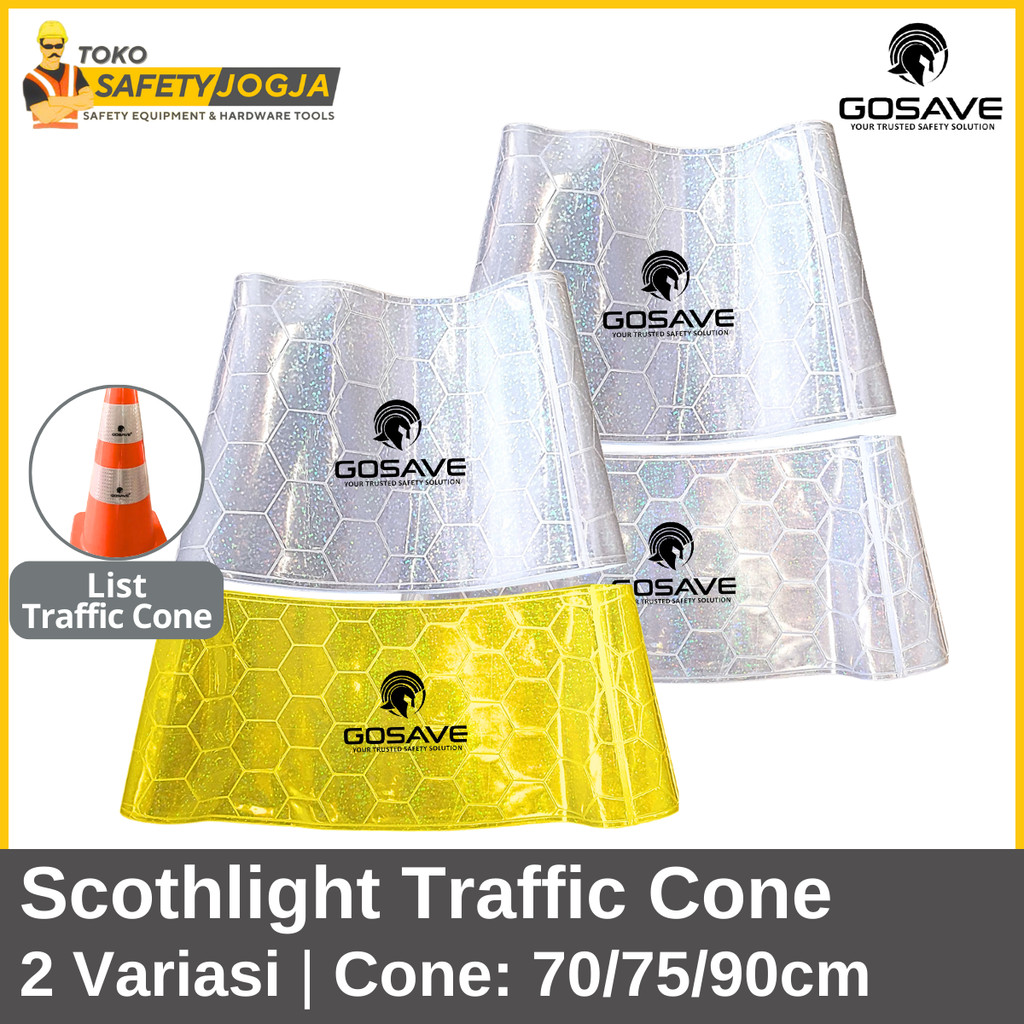 Jual Scotlight GOSAVE Traffic Cone Reflector Reflectif Traffic Cone ...