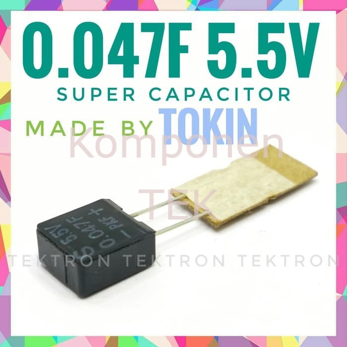 Jual TOKIN 0.047F 5.5V, super capacitor, 47.000uF, 47000uF | Shopee ...