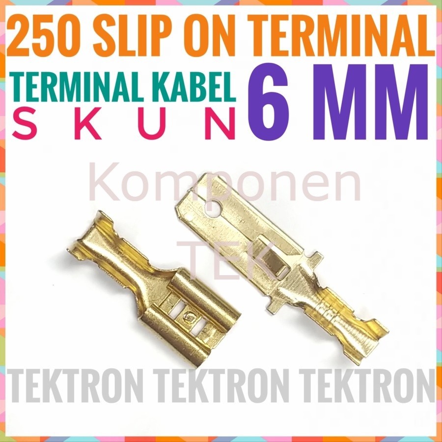 Jual Terminal Kabel 6mm 1Set Male Female Konektor Skun Kuningan Tanpa ...