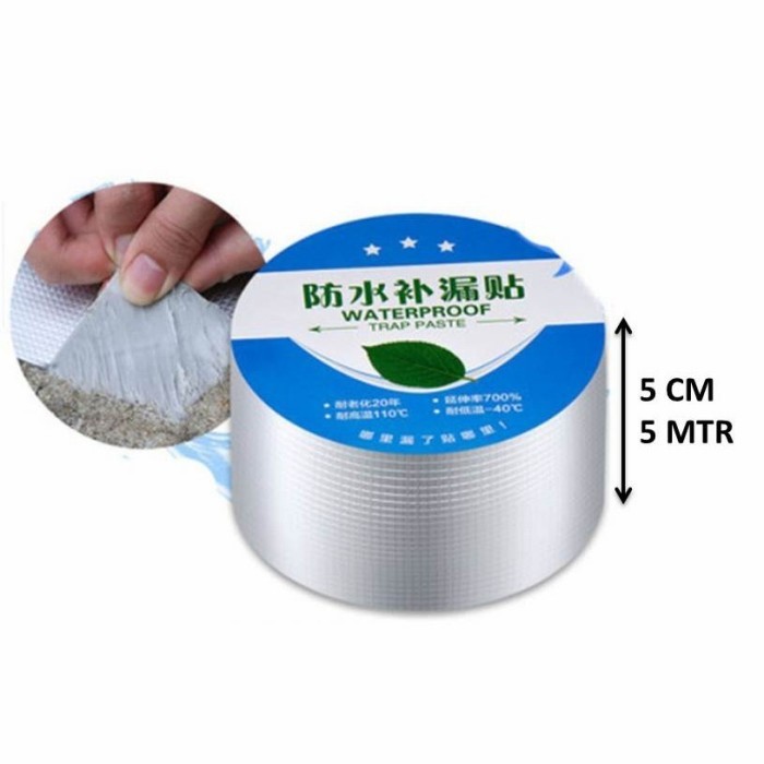 Jual Lakban Aluminium Foil Tape Isolasi Waterproof Atap Kolam Anti ...