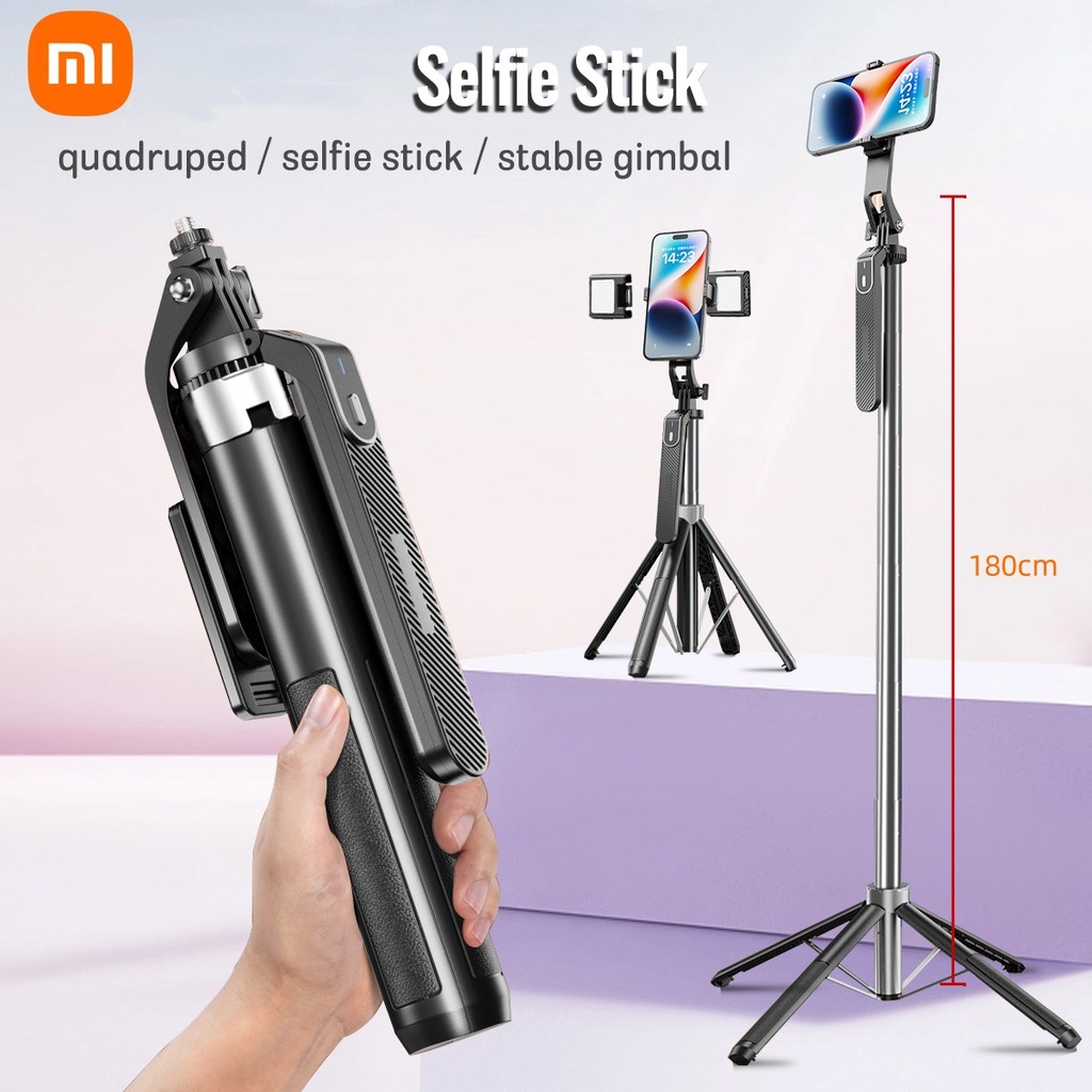 Jual Xiaomi Selfie Stick Tripod Quadripod Stand 360° Rotating Balance ...