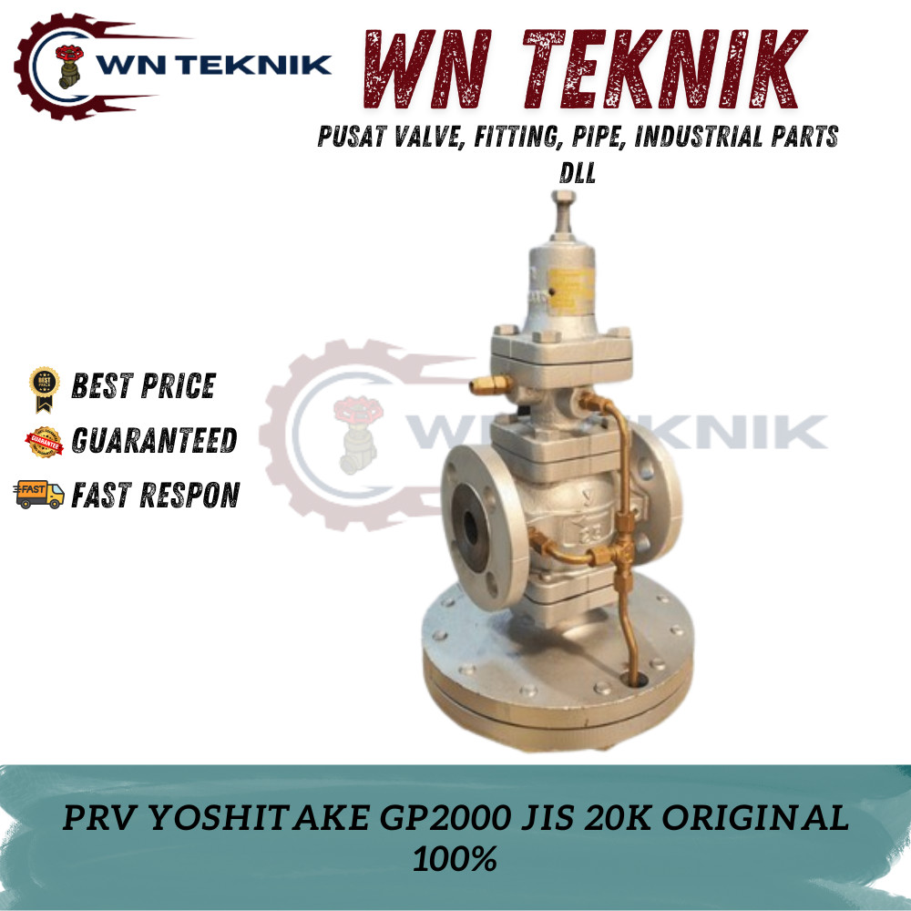 Jual PRV YOSHITAKE GP2000 1/2" INCH JIS 20K ORIGINAL 100% | Shopee ...