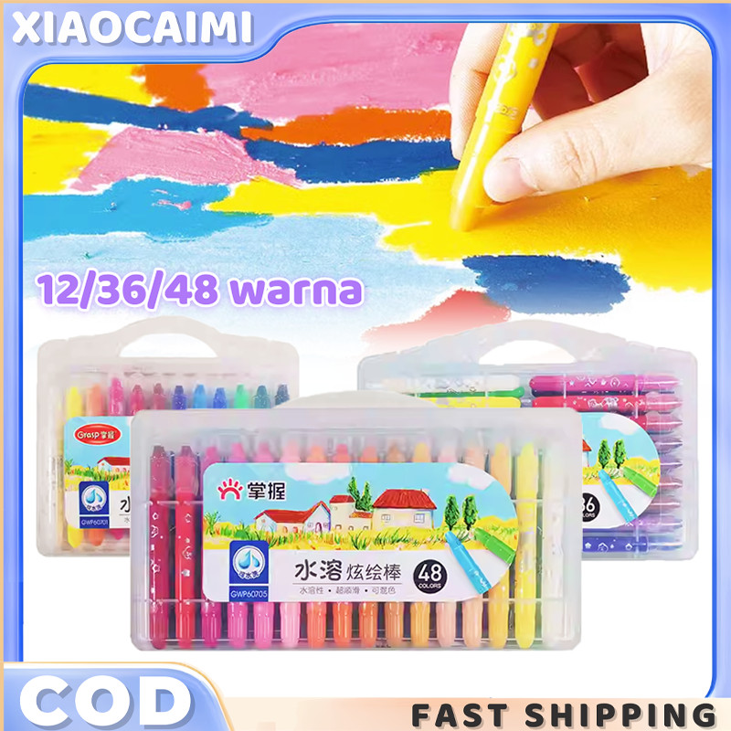 Jual [Mi Ready] Crayon Grasp Mata Sedang Original 12/48 Warna Water ...