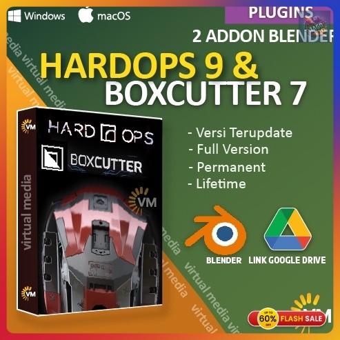 Jual ADDON HARDOPS 9 BOX CUTTER 7 PLUGIN BLENDER 3D HOPS MAC WINDOWS ...