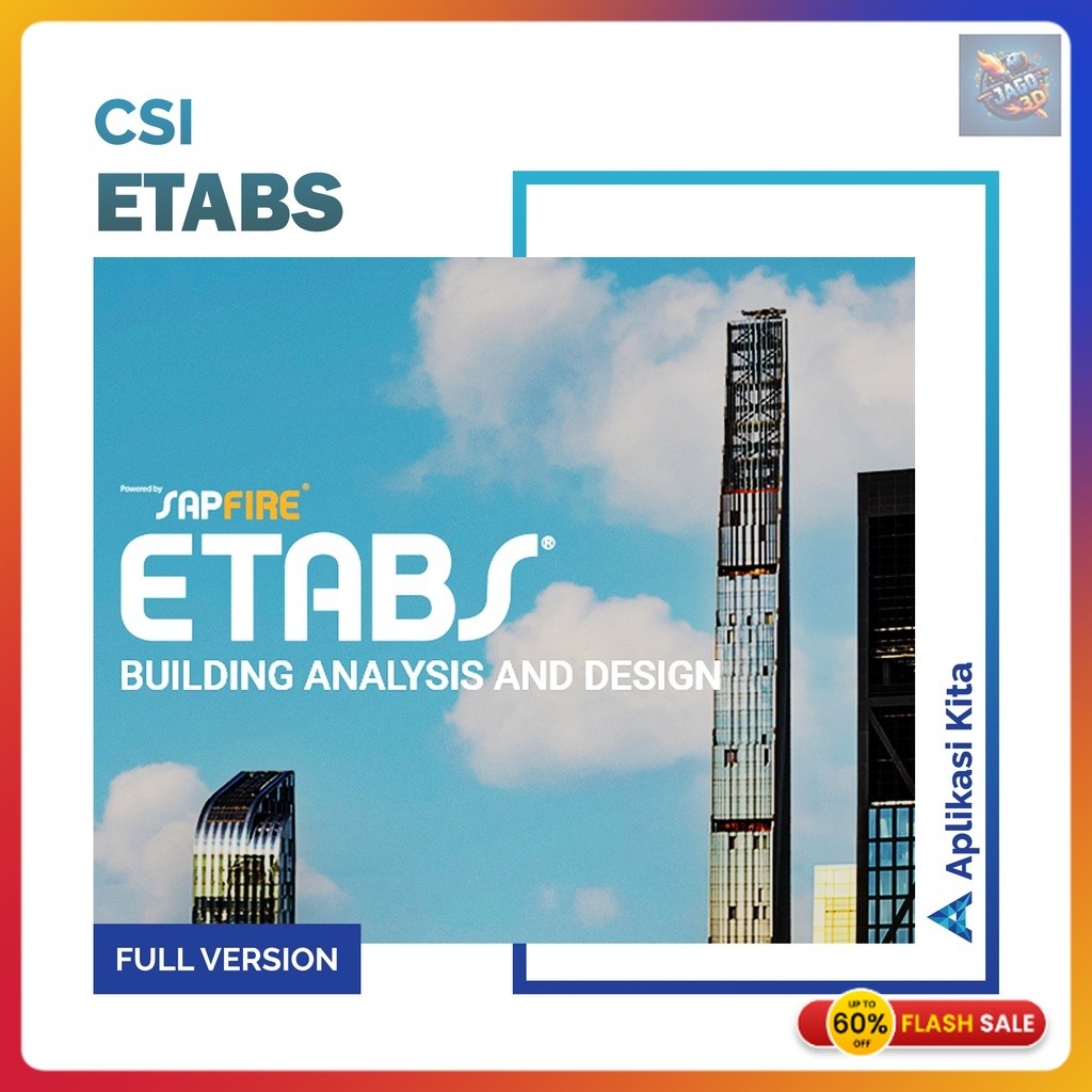Jual CSI | ETABS v20 | ETABS v18 | ETABS v16 | Full Version - For Windows TERBARU | Shopee Indonesia