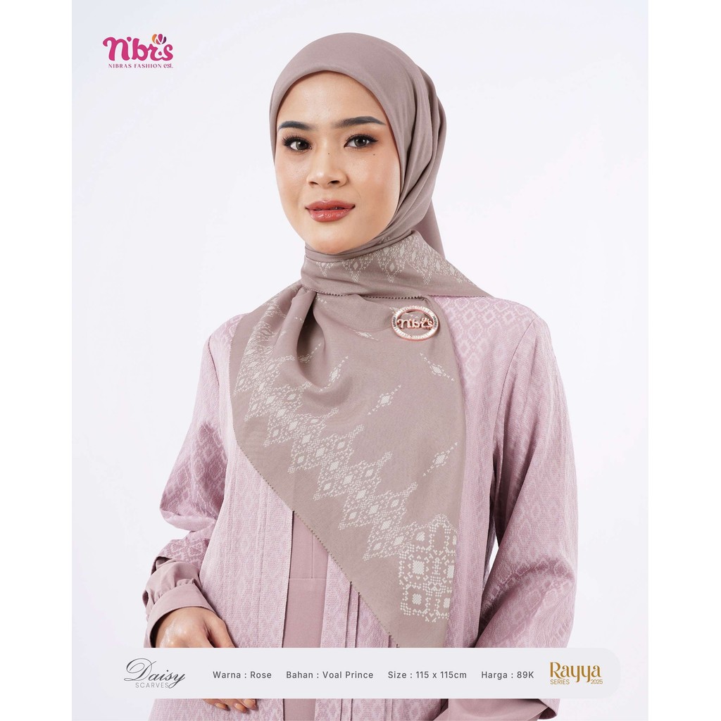 Jual Scraf Peemium Baha Voa Prince Daisy Scarves Hijab Segiempat Simple By Nibras | Shopee Indonesia