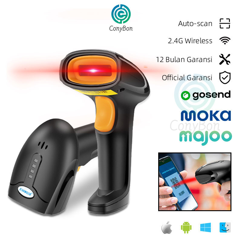 Jual [cod]new Barcode Scanner 1D 2D AutoScan Support Scanner Kabel ...