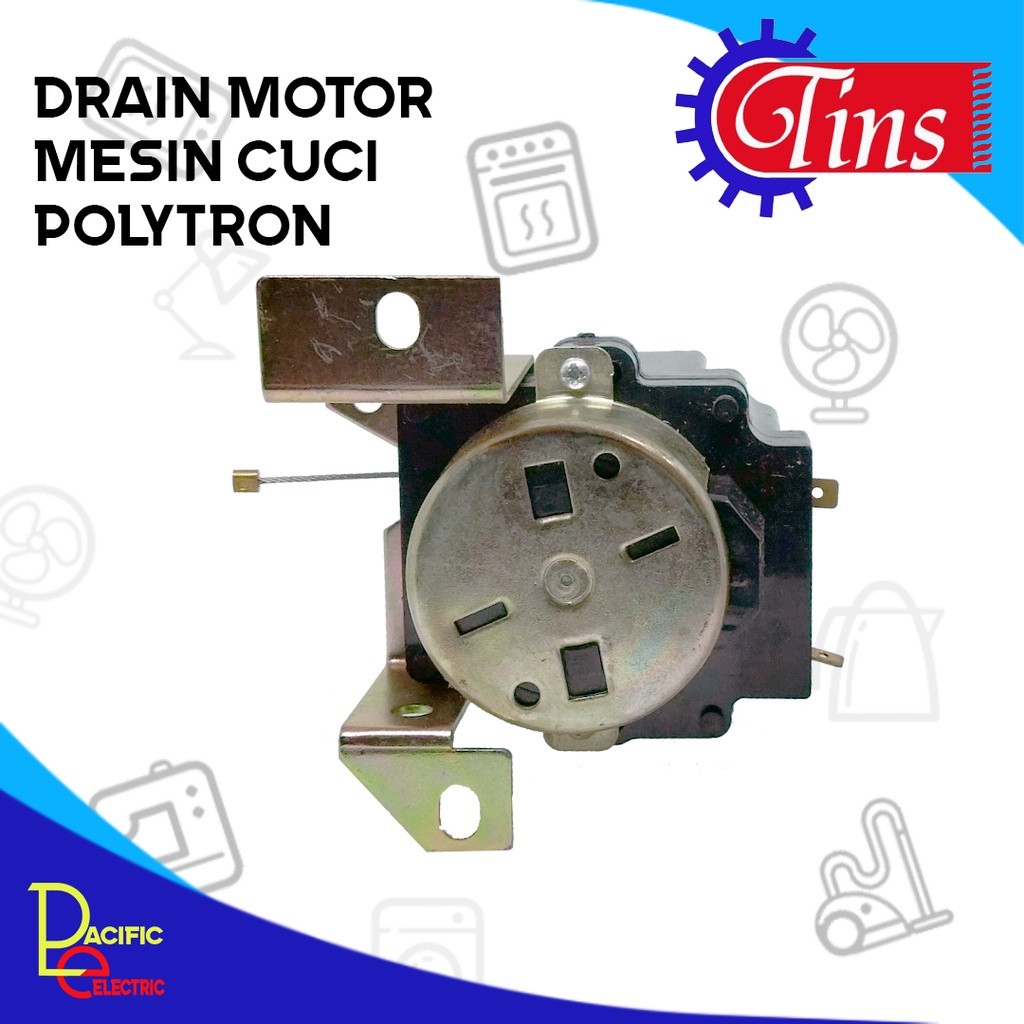 Jual DRAIN MOTOR MESIN CUCI SATU TABUNG POLYTRON RETRACTOR MESIN CUCI ...