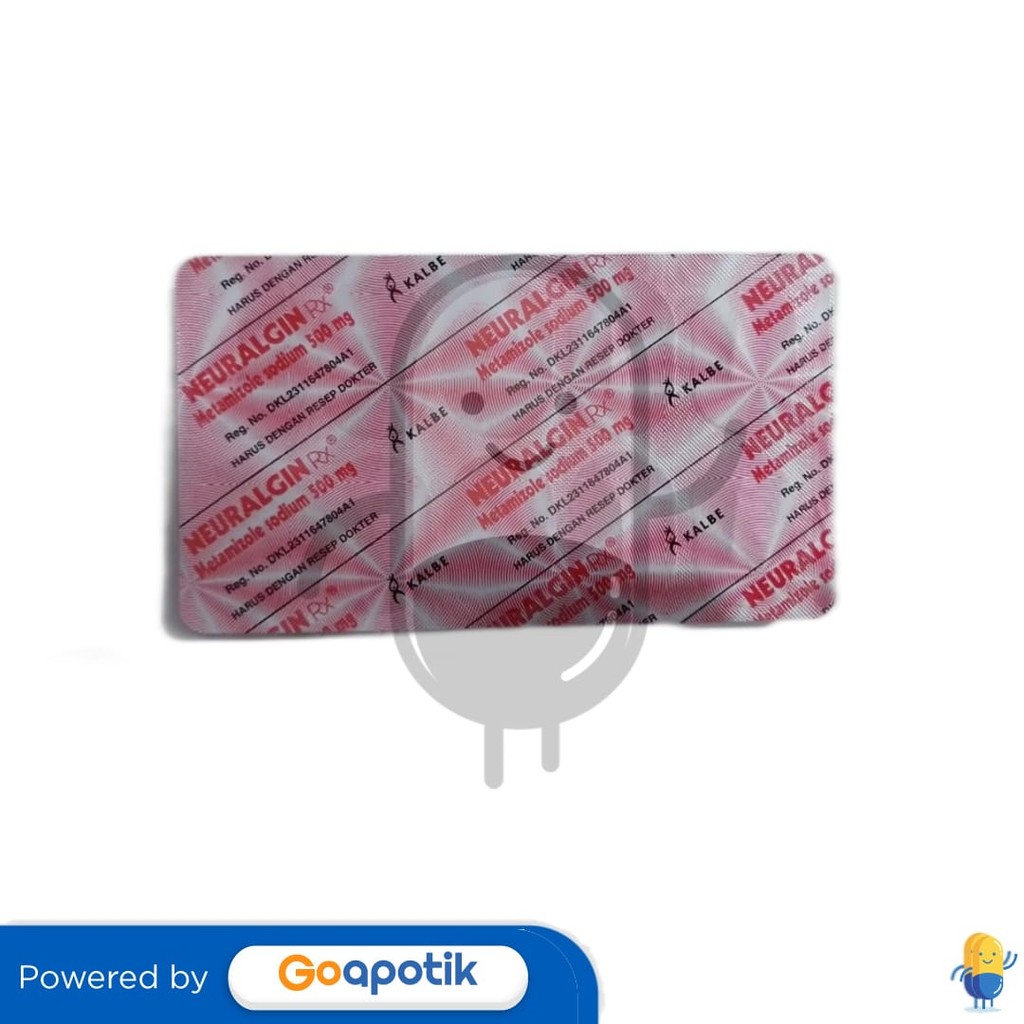 Jual Neuralgin Rx 500 Mg Strip 10 Kaplet | Shopee Indonesia