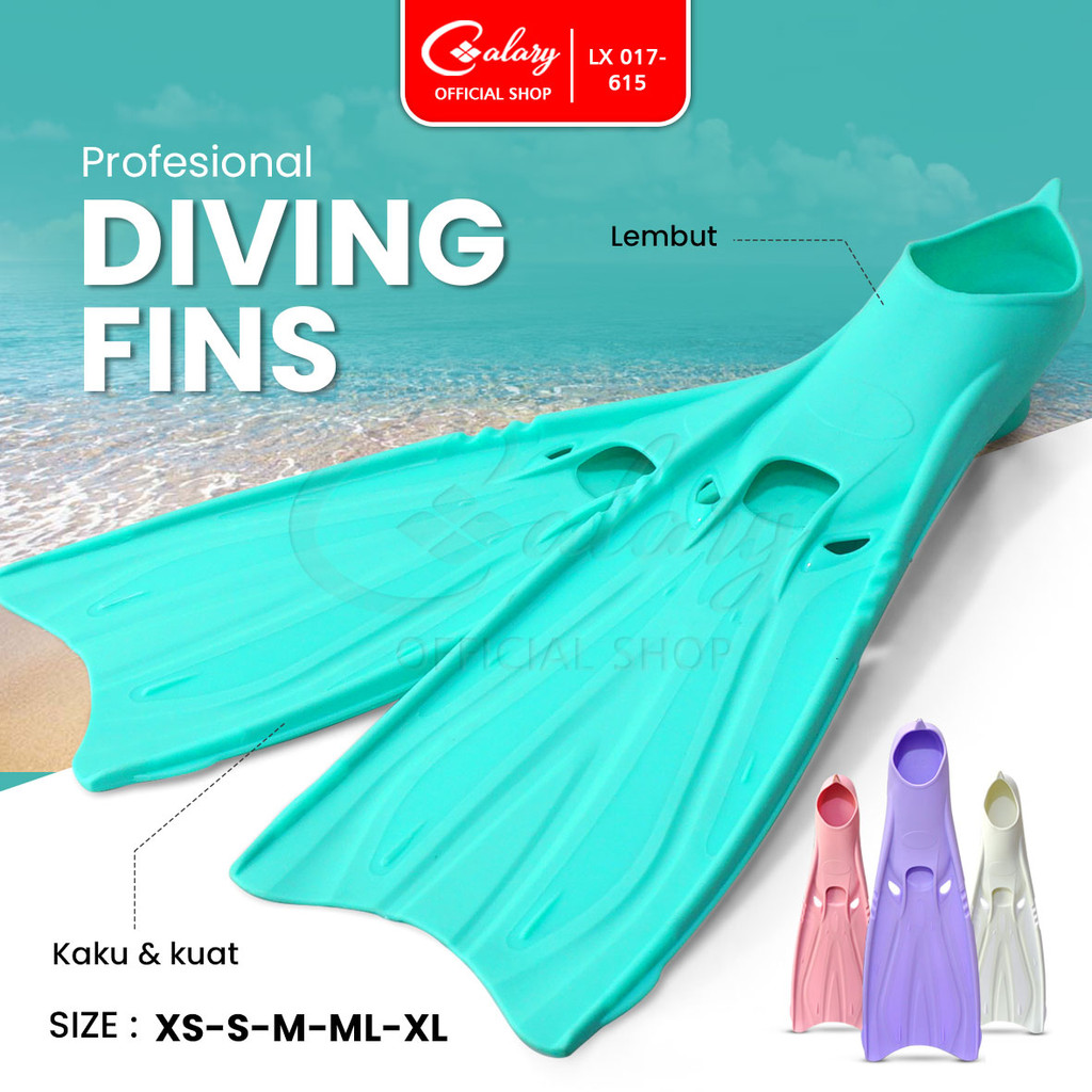 Jual CALARY Kaki Katak Diving Fins Perlengkapan Snorkeling Laut ...