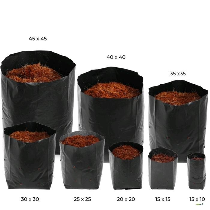 Jual 1 Lembar Polybag 15x15 cm, cocok untuk penyemaian berbagai jenis ...