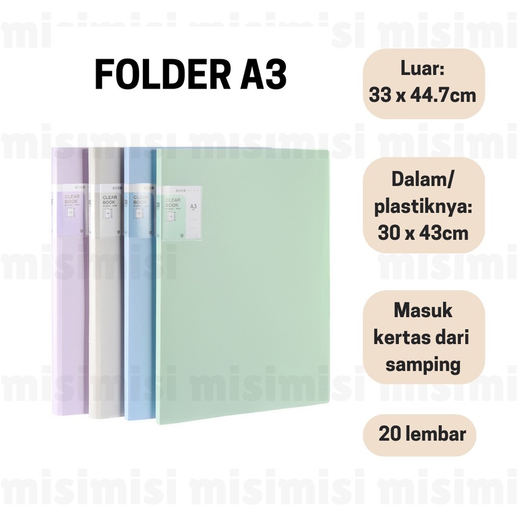 Jual Folder A3 Warna Pastel/Warna Soft/Lembut | Shopee Indonesia