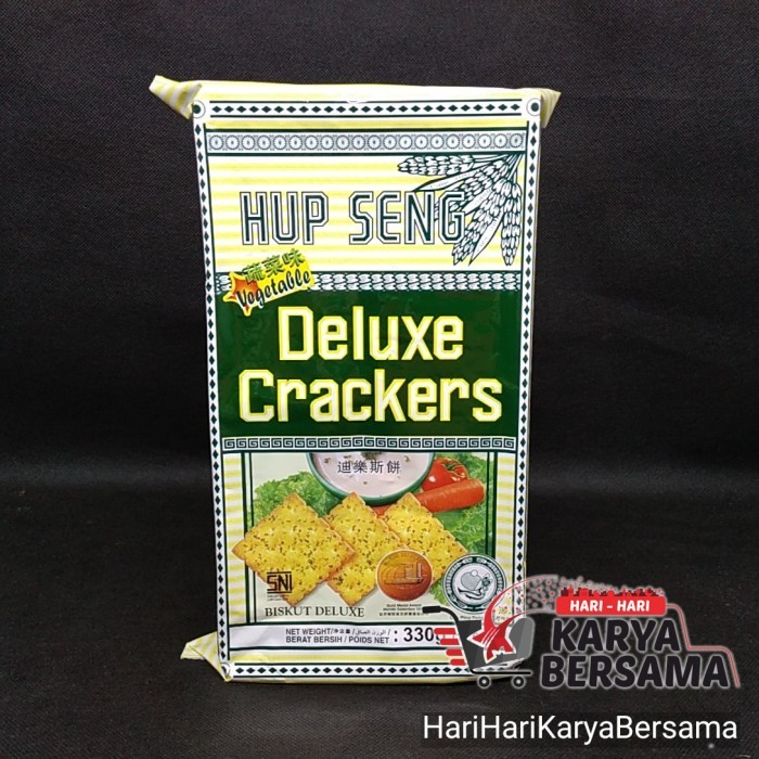 Jual MAKANAN RINGAN BISKUIT HUP SENG VEGETABLE DELUXE CRACKERS 330GR ...