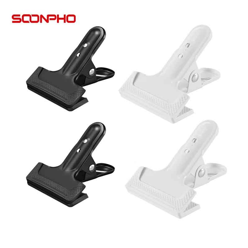Jual Soonpho Heavy Duty Spring Clamps Clips Black White Metal Rubber ...