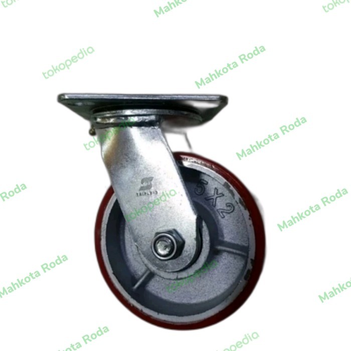 Jual Roda Pu Heavy Duty 5 inch | Shopee Indonesia