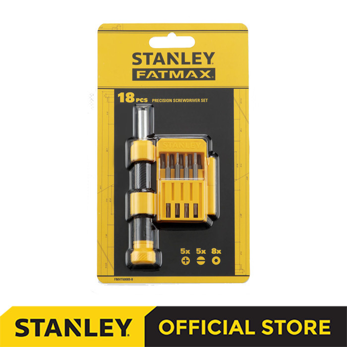 Jual Stanley Precision Screwdriver Set / Obeng Set 18 Pcs FMHT60089-8 ...