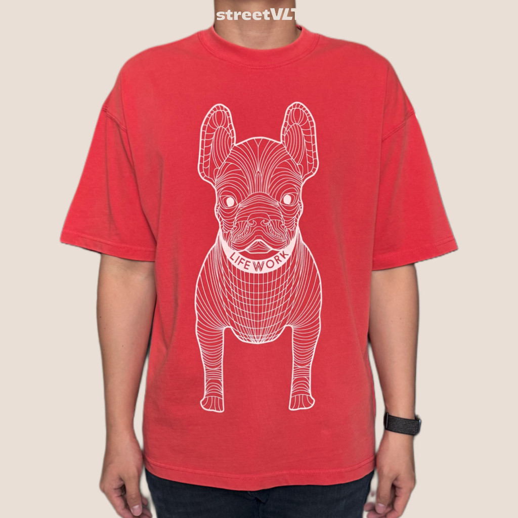 Jual Life Work Korea Big Radog Red Tee Lifework Original | Shopee Indonesia