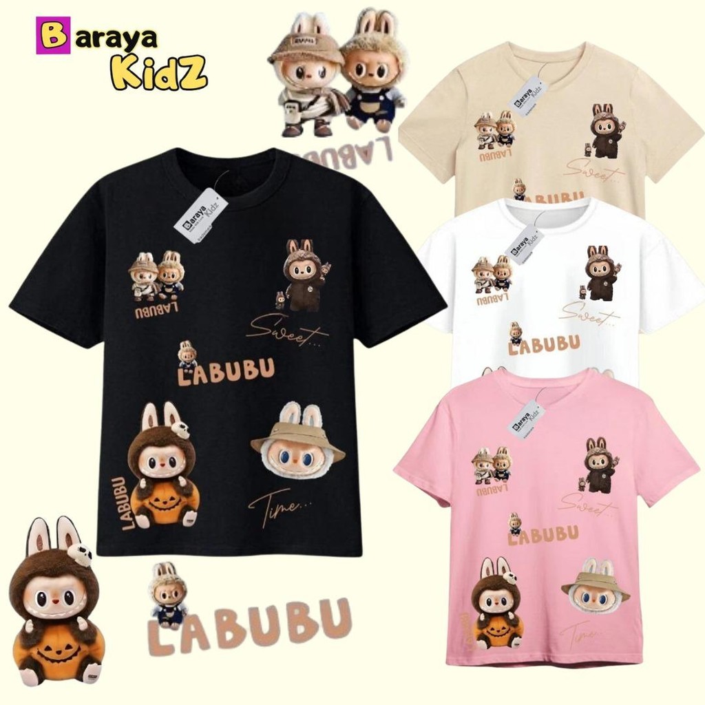 Jual KAOS LABUBU ANAK CEWEK COWOK USIA 1-8 THN / MOTIF LABUBU SWEET ...