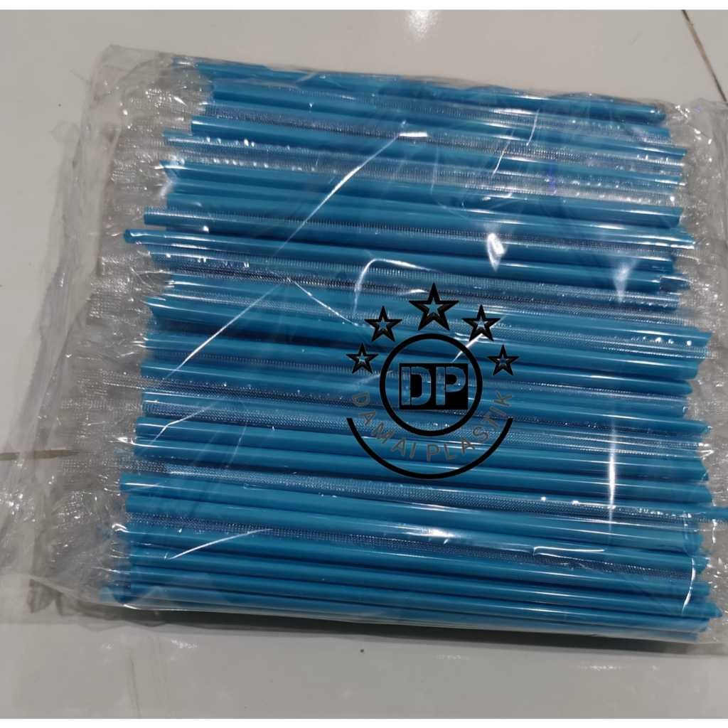 Jual SEDOTAN MINUMAN Sedotan Plastik 6mm Steril Hitam Bening Bungkus ...