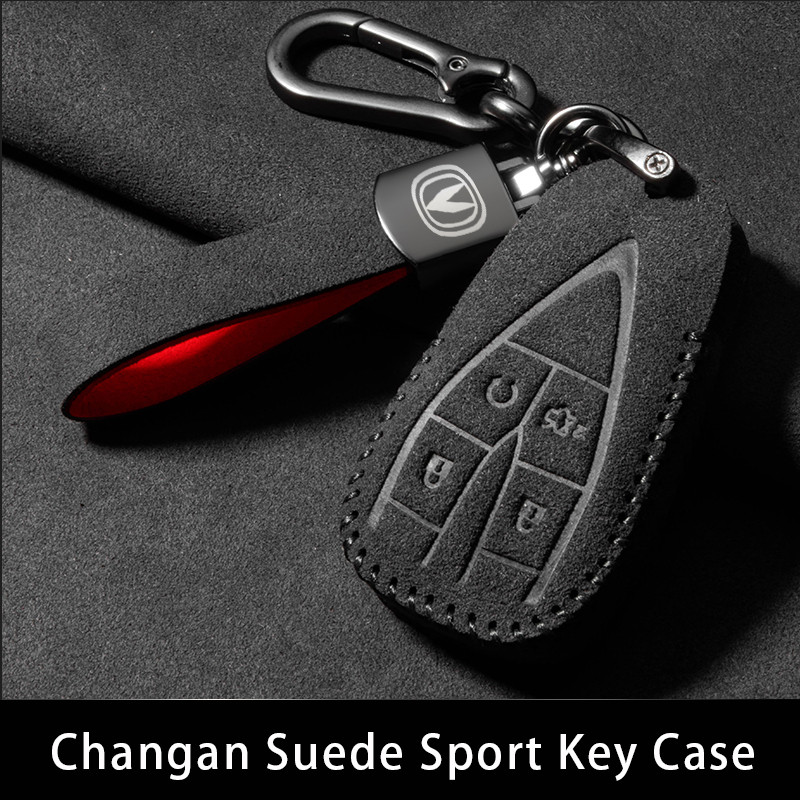 Jual Casing kunci jarak jauh mobil kulit Suede olahraga untuk mobil ...