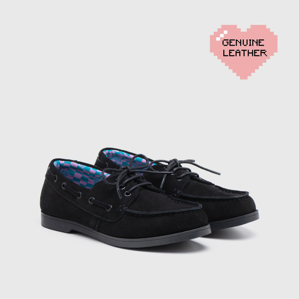 Jual Adorableprojects - Edamame Boat Shoe Black - Sepatu Kulit | Shopee ...