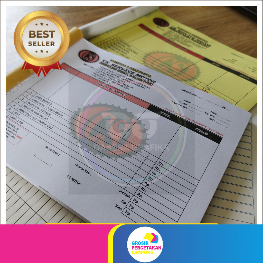 Jual CETAK NOTA SURTA JALAN CUSTOM UKURAN 1/2 POLIO 16 x 21 CM 1ply ...