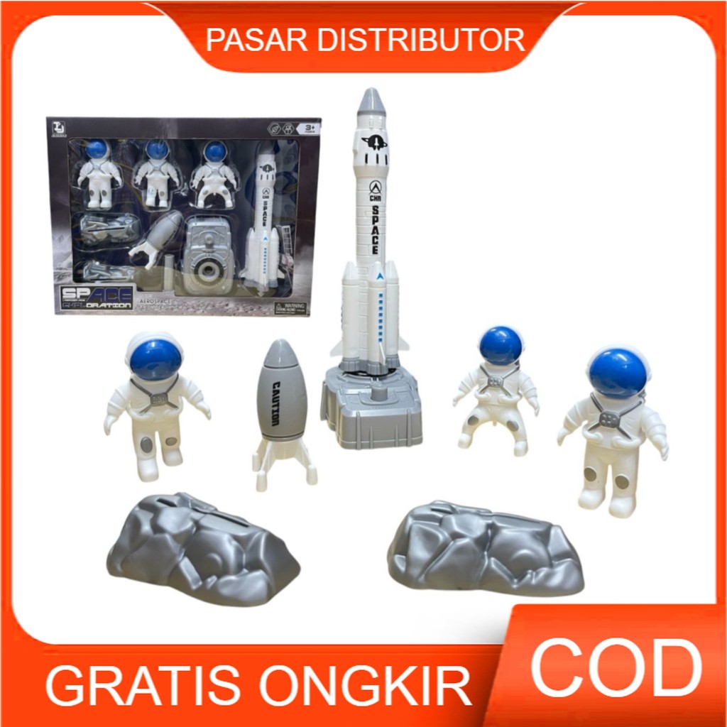 Jual Pasar Distributor ROCKET AEROSPACE T096 Mainan Astronaut Roket ...